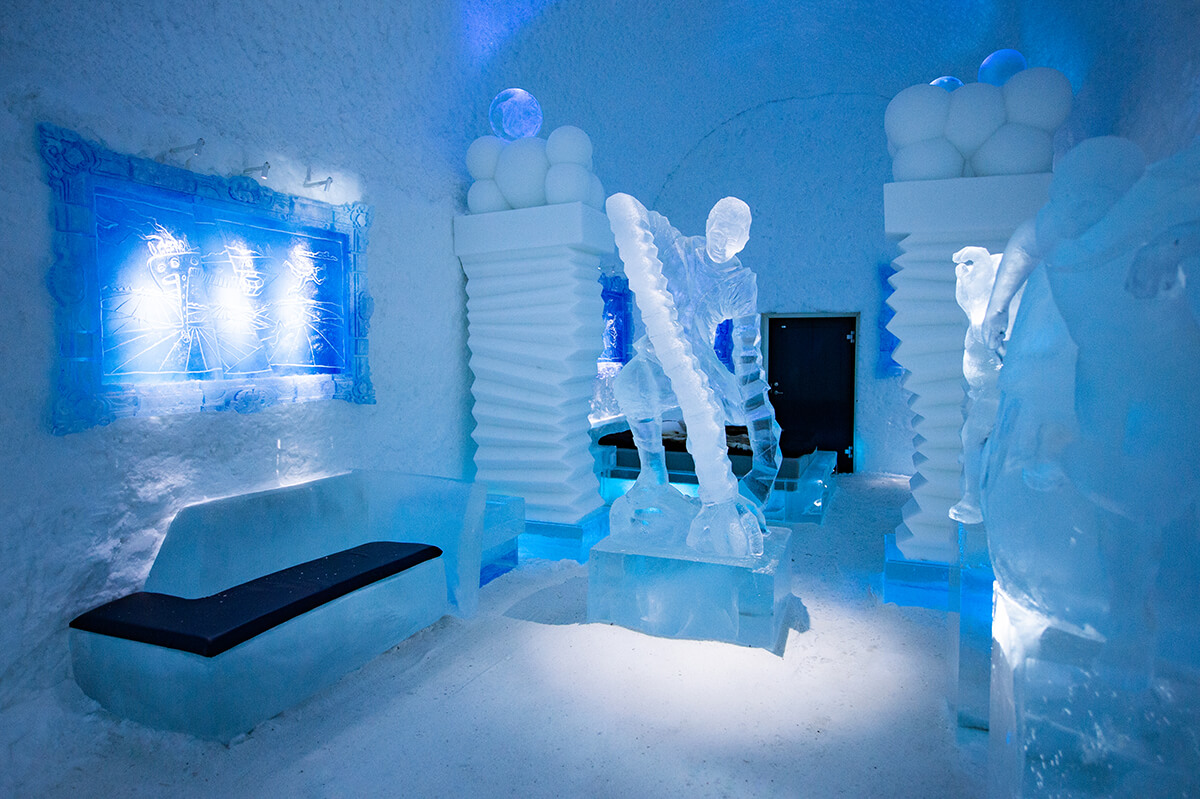 Ice Hotel Rooms
